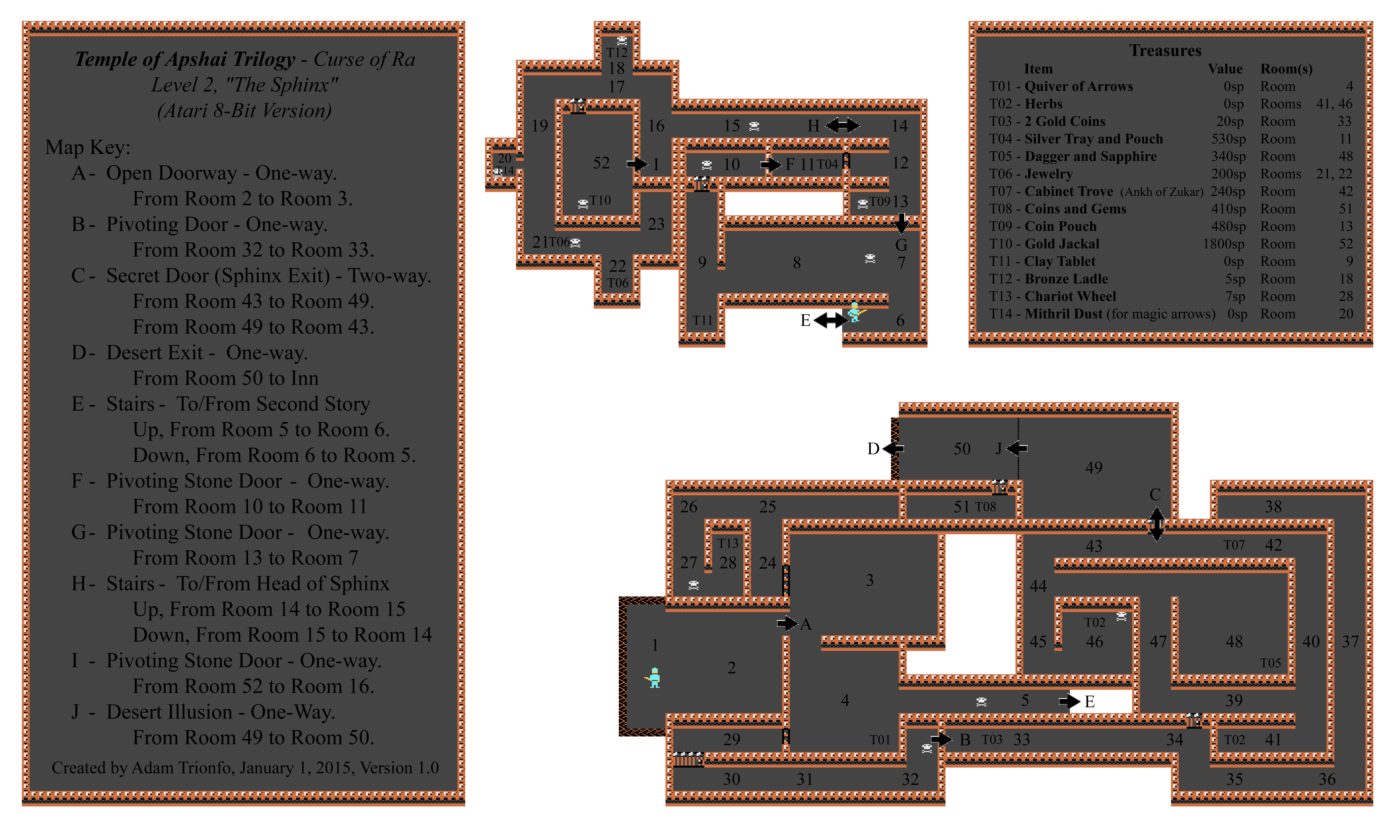 Temple of Apshai Trilogy Maps - Page 3 - Atari 8-Bit Computers - AtariAge Forums